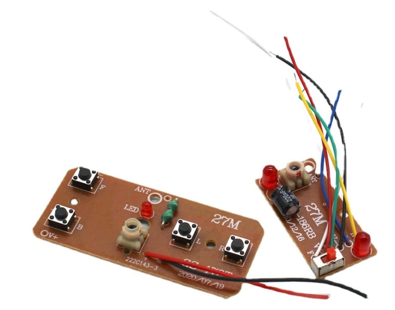 27mhz Four-Way Remote Control Board Two-Way RC Transmitter and Receive ...
